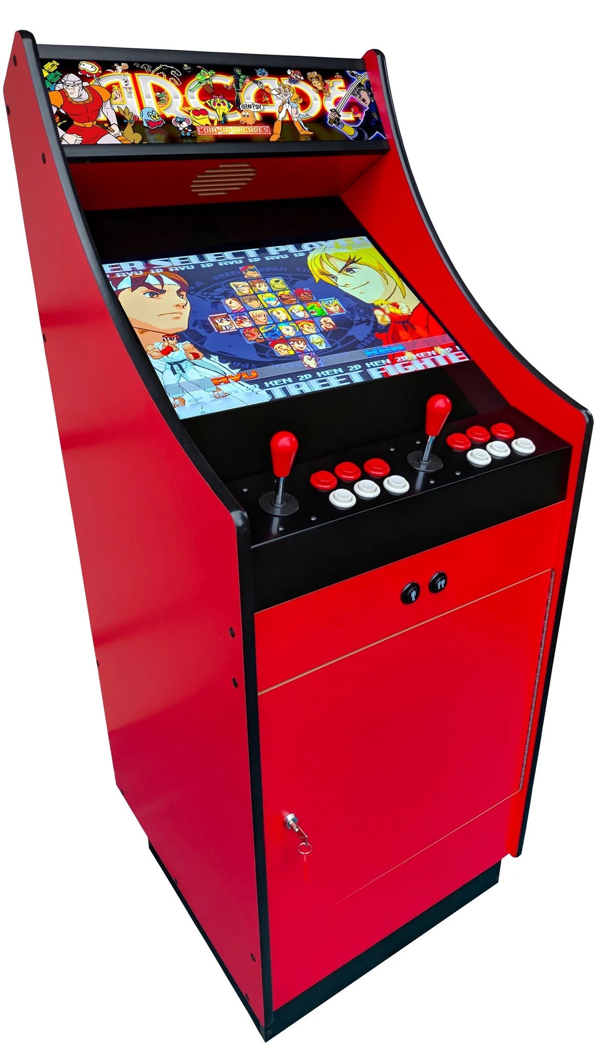 ARCADE LOWBOY CABINET - RED – Coin-Up Pinball